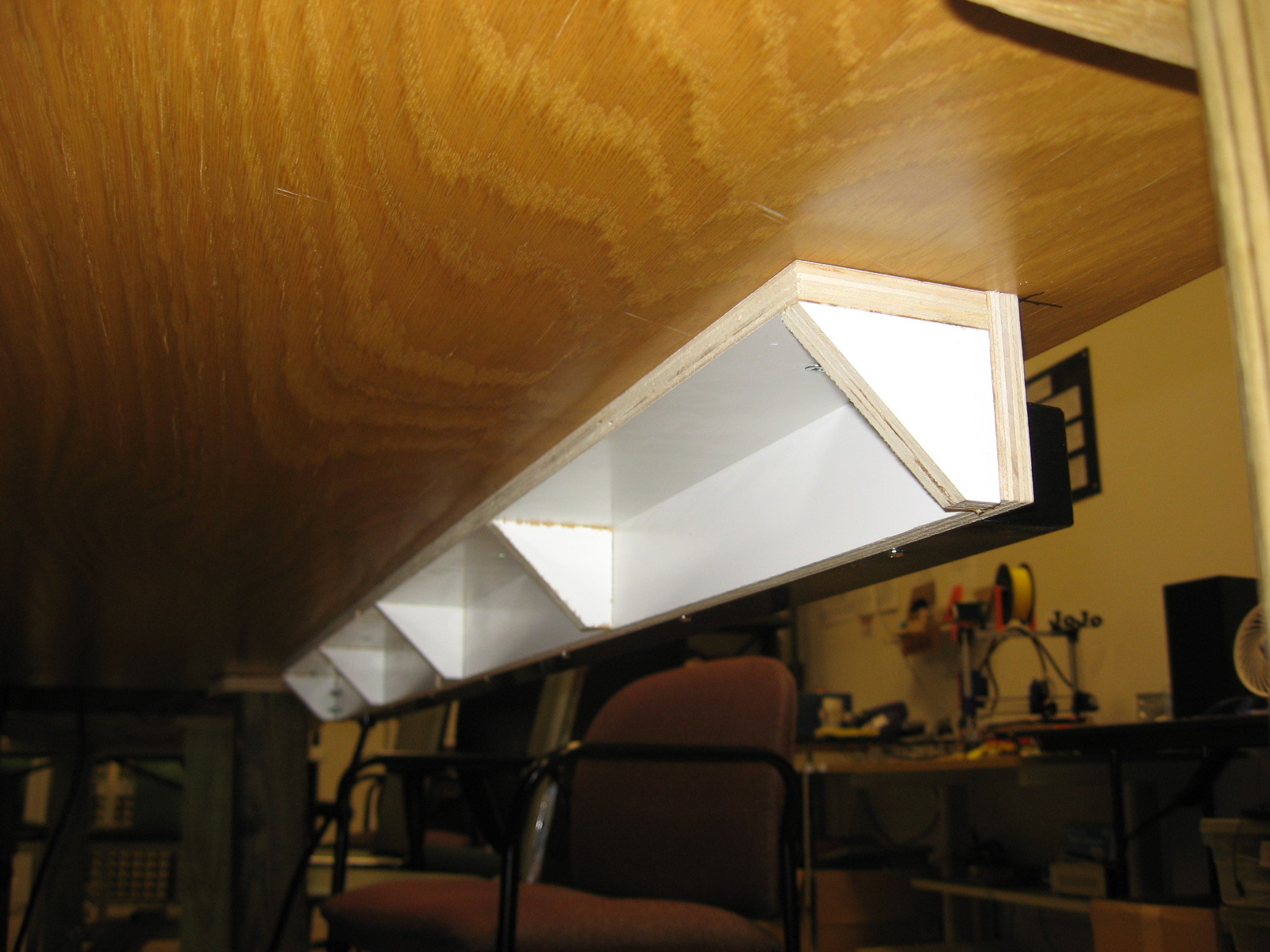 New! Power strips mounted to tables. - Melbourne Makerspace