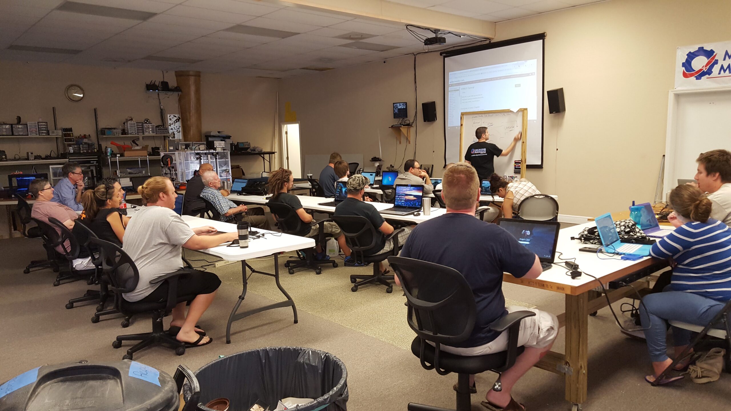 Web Development Class Off to a Great Start! - Melbourne Makerspace