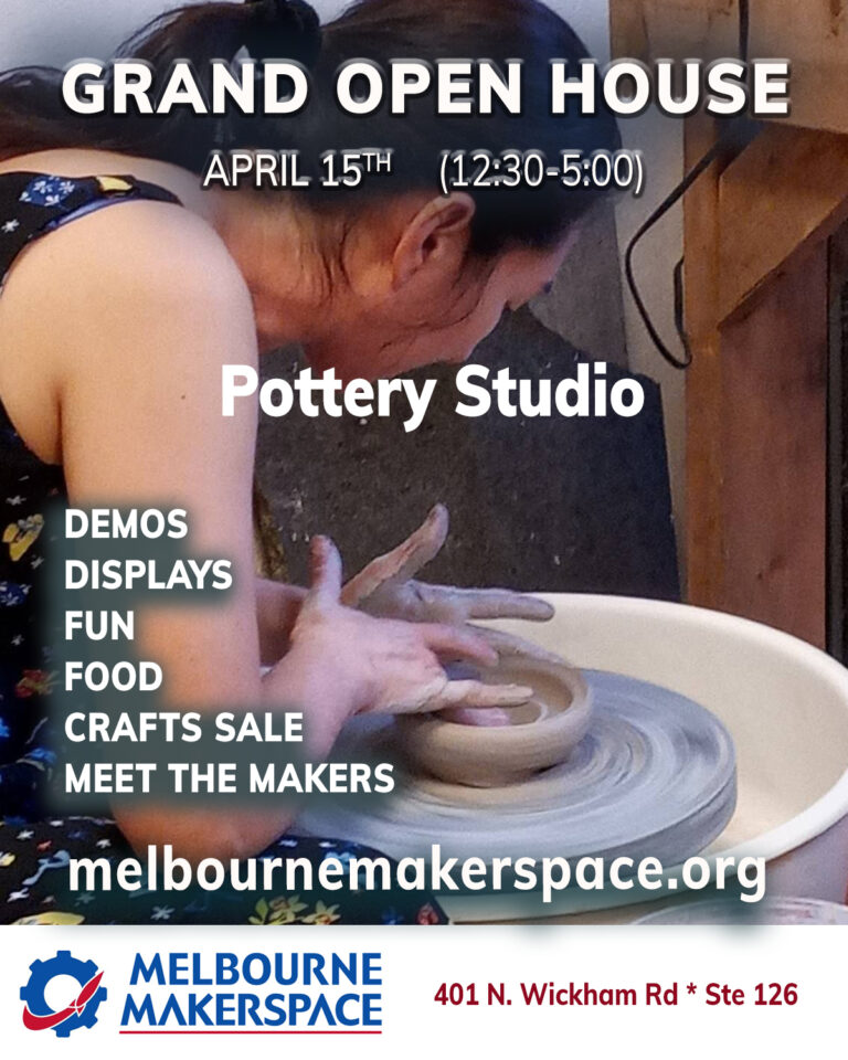 Grand Open House: Pottery Studio - Melbourne Makerspace